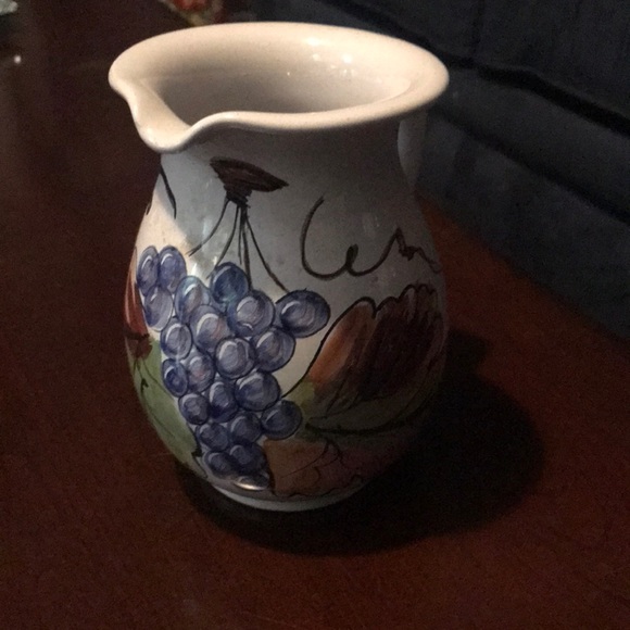 Dining | Ceramic Grape Themed Pitcher | Poshmark